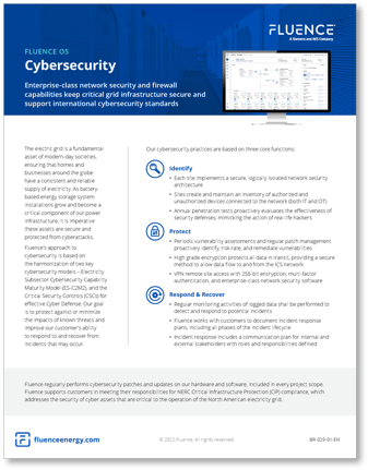 Download the Fluence OS Cybersecurity Brochure